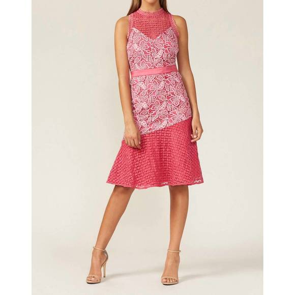 Adelyn Rae | Dresses | New Adelyn Rae Lisa Midi Dress In Fushia Pink ...